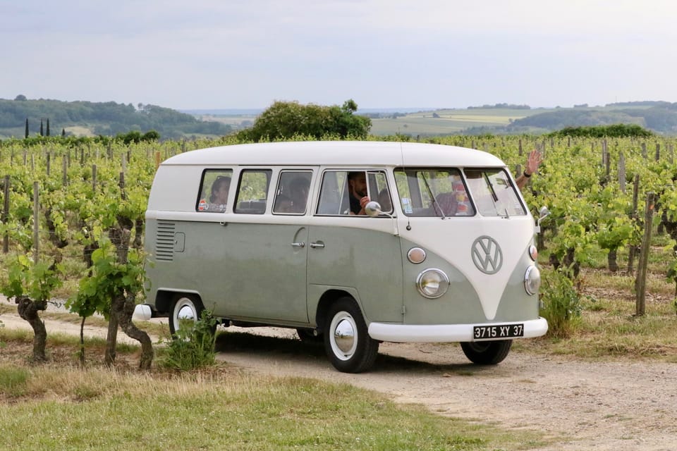 Chinon Vintage Tour: Tour the town in a Combi VW | GetYourGuide