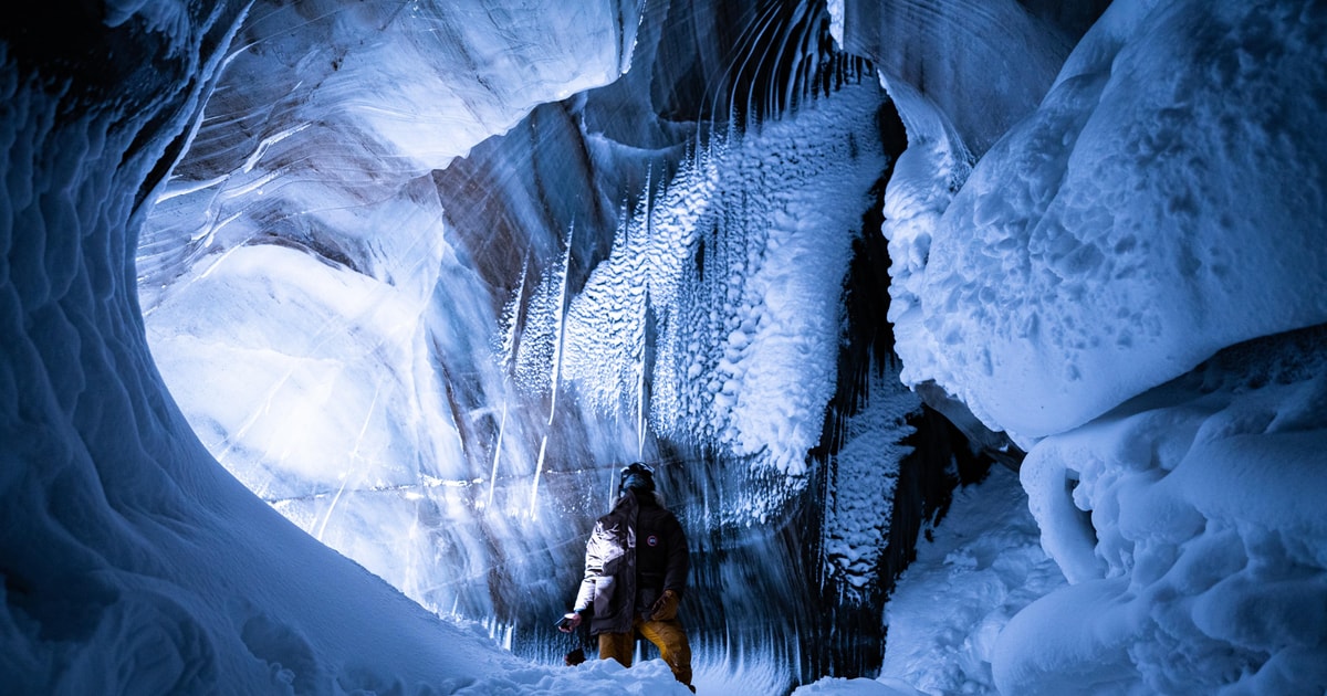 Svalbard: Private Ice Cave Adventure by Snowmobile | GetYourGuide