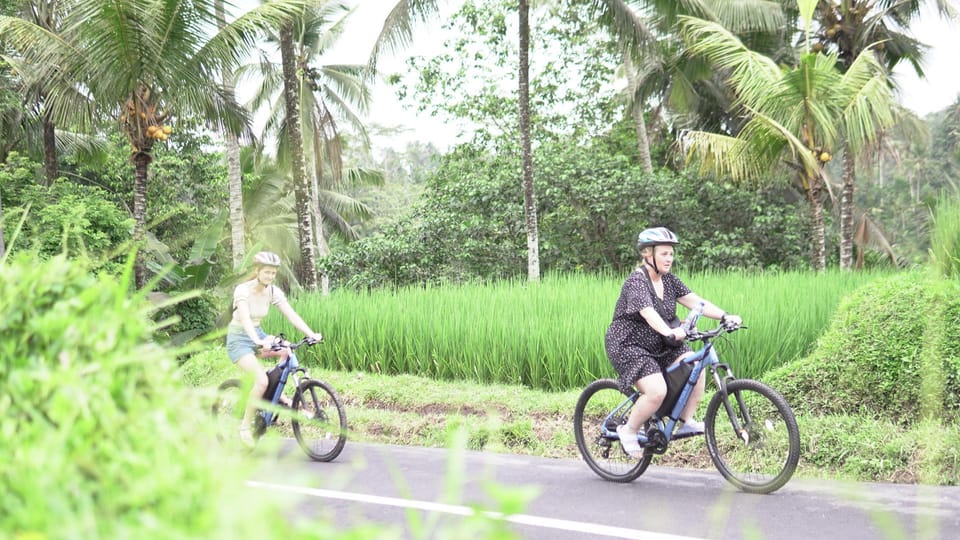 E-Bike: Ubud Rice Terrace & Visit Local Temple Cycling Tour | GetYourGuide
