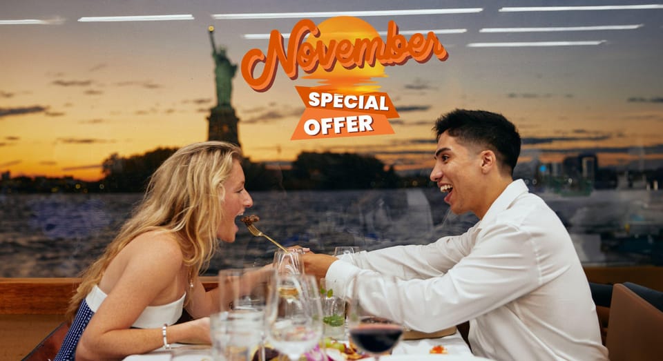 NYC: Gourmet Dinner Cruise with Live Music | GetYourGuide