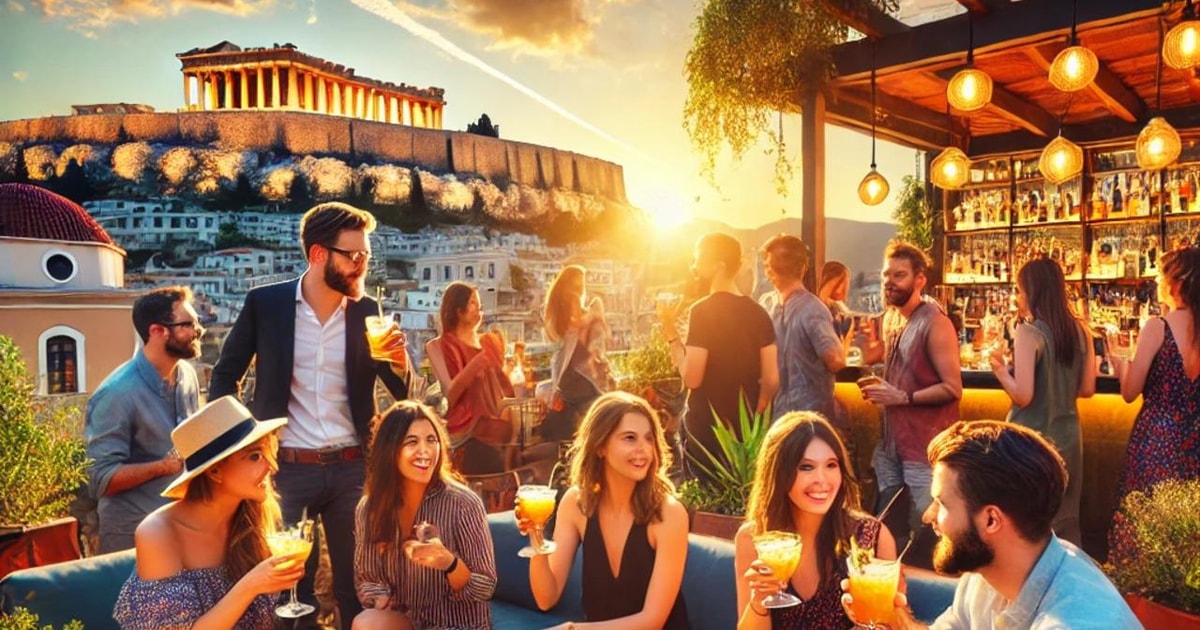 Athens: Small-Group Rooftop & Offbeat Night Gems Pub Crawl | GetYourGuide