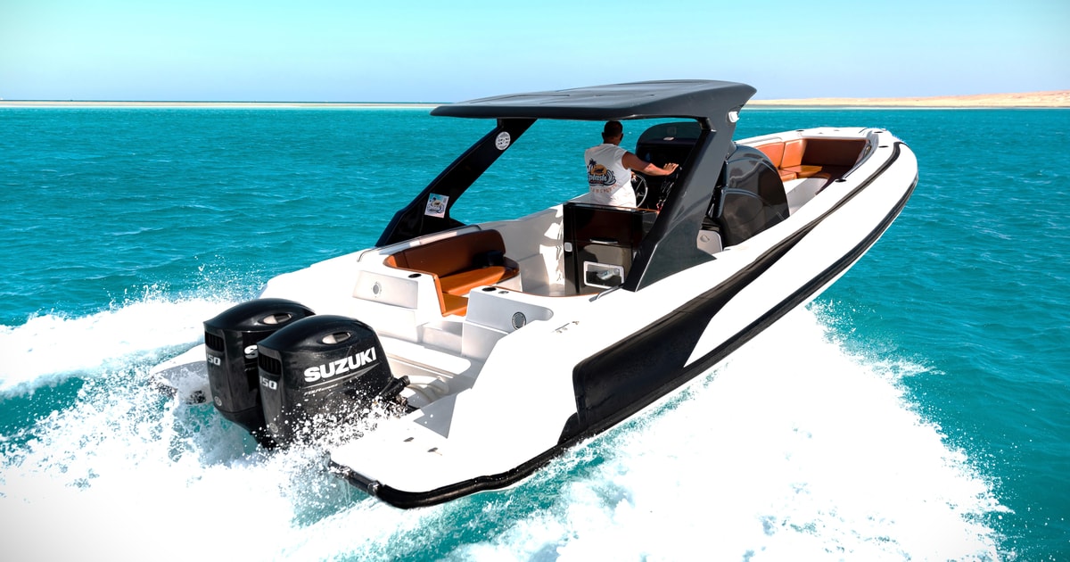 Hurghada: Hula Hula Speedboot met optioneel snorkelen & lunch ...