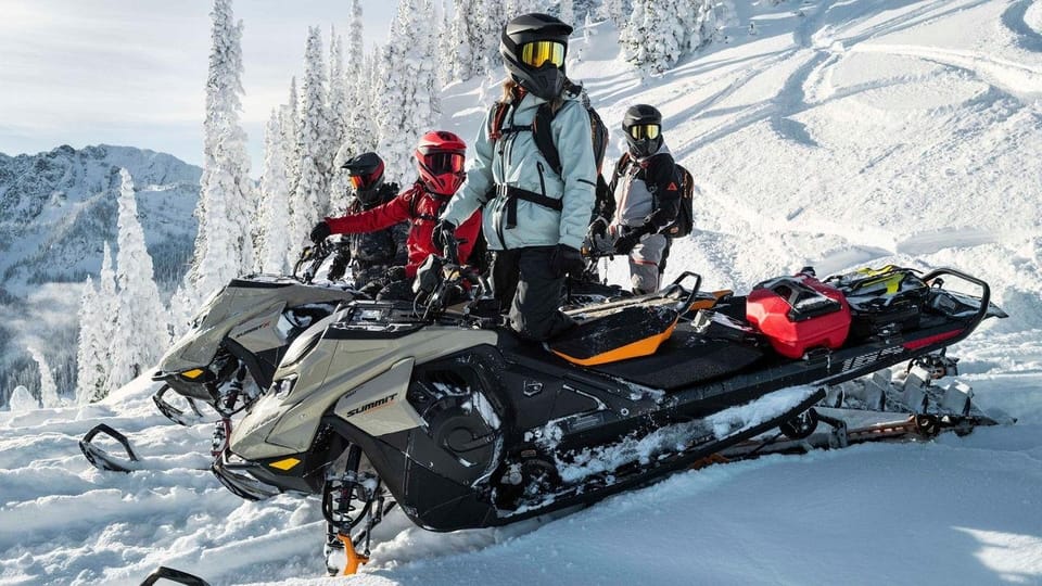 Explore the depths of the Canadian forest in Snowmobile | GetYourGuide