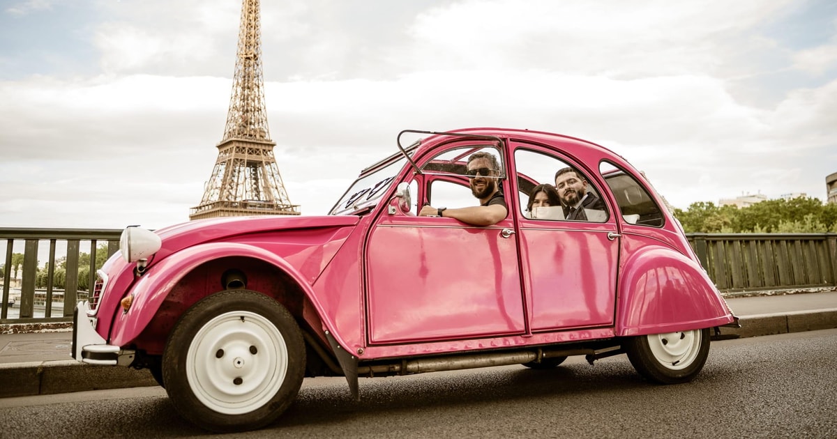 Paris : Half Day Private Tour In a Pink Citroën 2CV | GetYourGuide