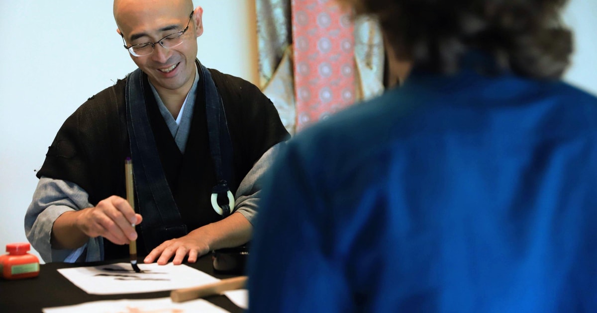 Kyoto: Zen Calligraphy Experience with a Temple Head Priest | GetYourGuide