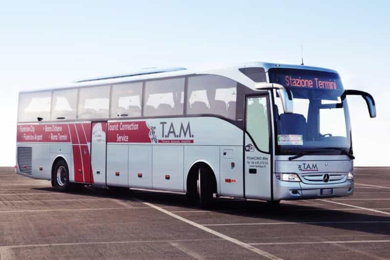 Rome : Bus entre l'aéroport Fiumicino et la gare Termini/Ostiense ...