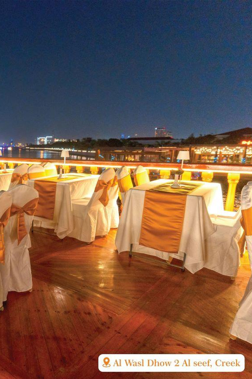 Dubai Al Seef Dhow Cruise Dinner(Multicusine Buffet) | GetYourGuide