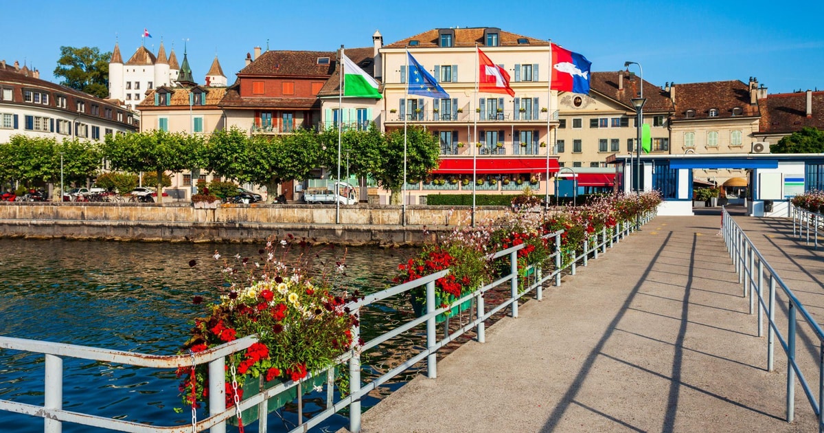 From Geneva E-Bike Nyon and Prangins Castle Half day | GetYourGuide