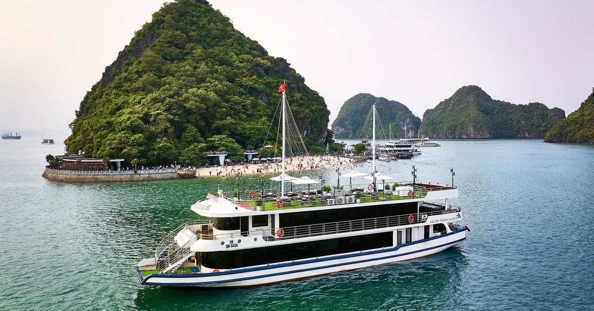 Ab Hanoi: Halong Bay Day Tour mit Arcady Premium Cruise | GetYourGuide