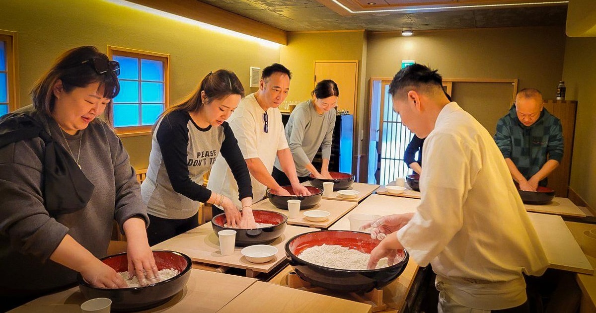 Soba Making Experience with Optional Sushi Lunch course | GetYourGuide