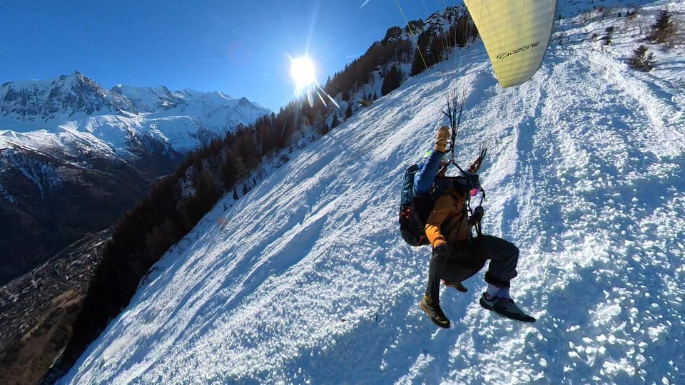 Chamonix-Mont-Blanc: Mountain Tandem Paragliding Flight | GetYourGuide