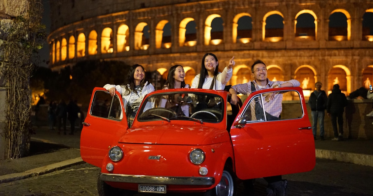 Roms Nachtzauber: Fiat 500 Oldtimer Tour | GetYourGuide