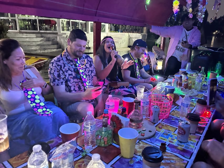 Mexico City: Xochimilco Neon Night Traditional Boat Party | GetYourGuide