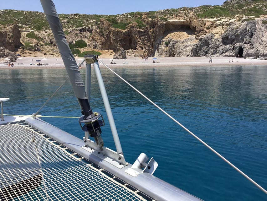 Rhodes: Sailing Catamaran Cruise with food and drinks | GetYourGuide