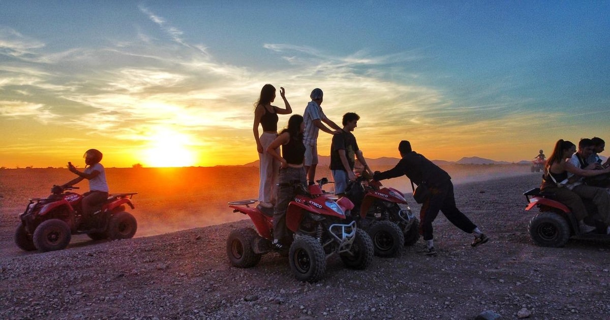 Marrakesh Palmeraie: Quad bike Adventure at Sunset | GetYourGuide