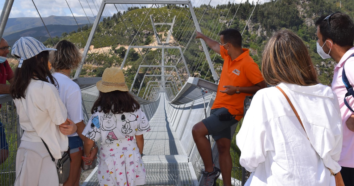 From Porto: Guided Tour of the 516 Arouca Suspension Bridge and Paiva ...