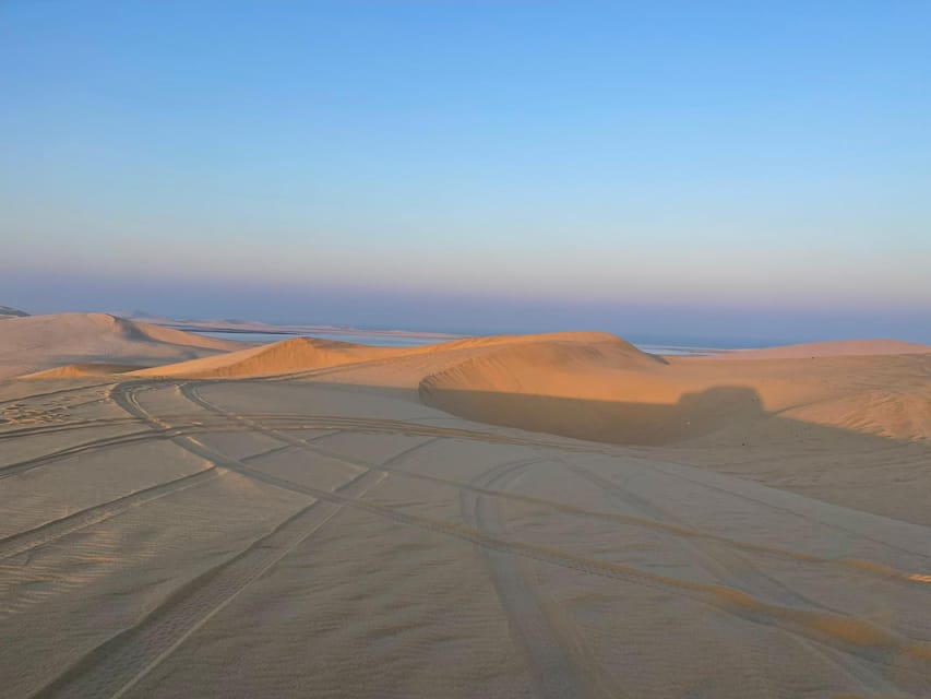 Qatar: Private Sunset Desert Safari, Camel Ride, Inland sea | GetYourGuide