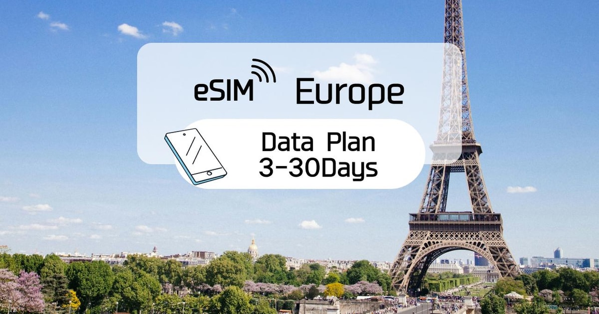 Europe: 5G eSim Roaming Data Plan (0.5-2GB/ Day) | GetYourGuide