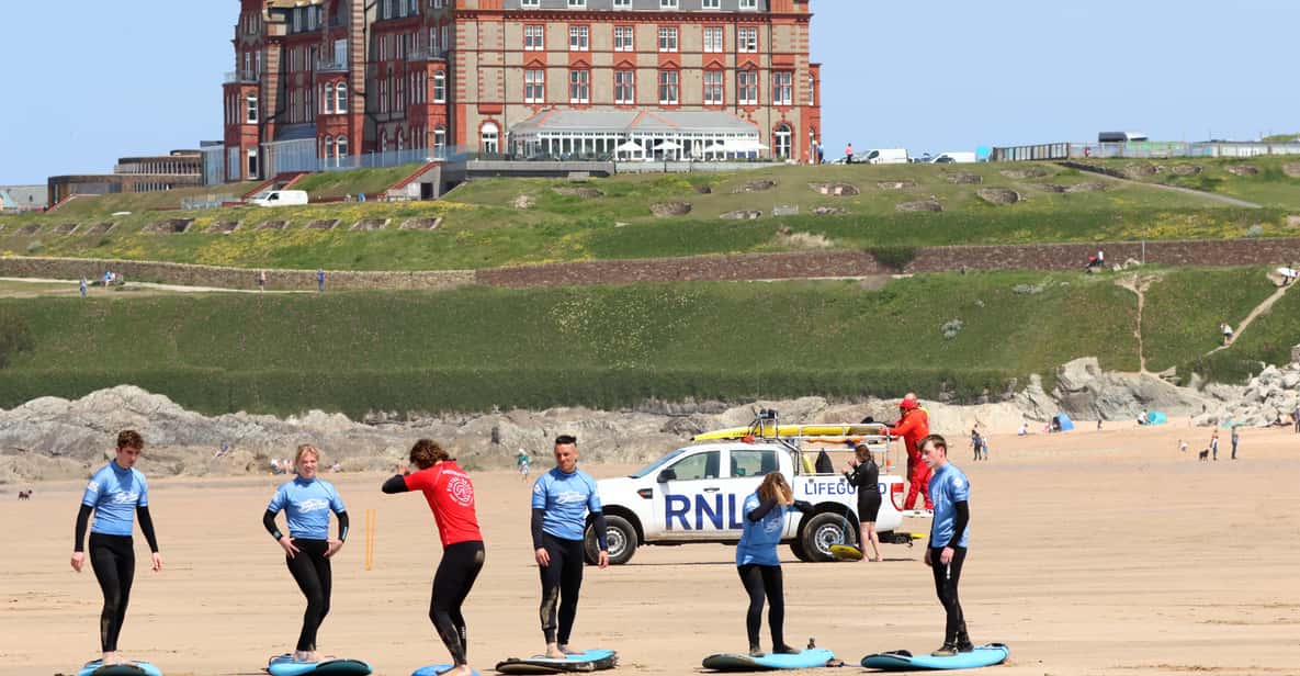 Fistral Beach: Beginners Surf Lesson | GetYourGuide