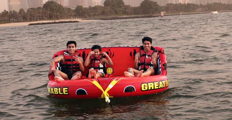 Dubai: Exclusive 15 Mins Donut Boat Ride For Group | GetYourGuide