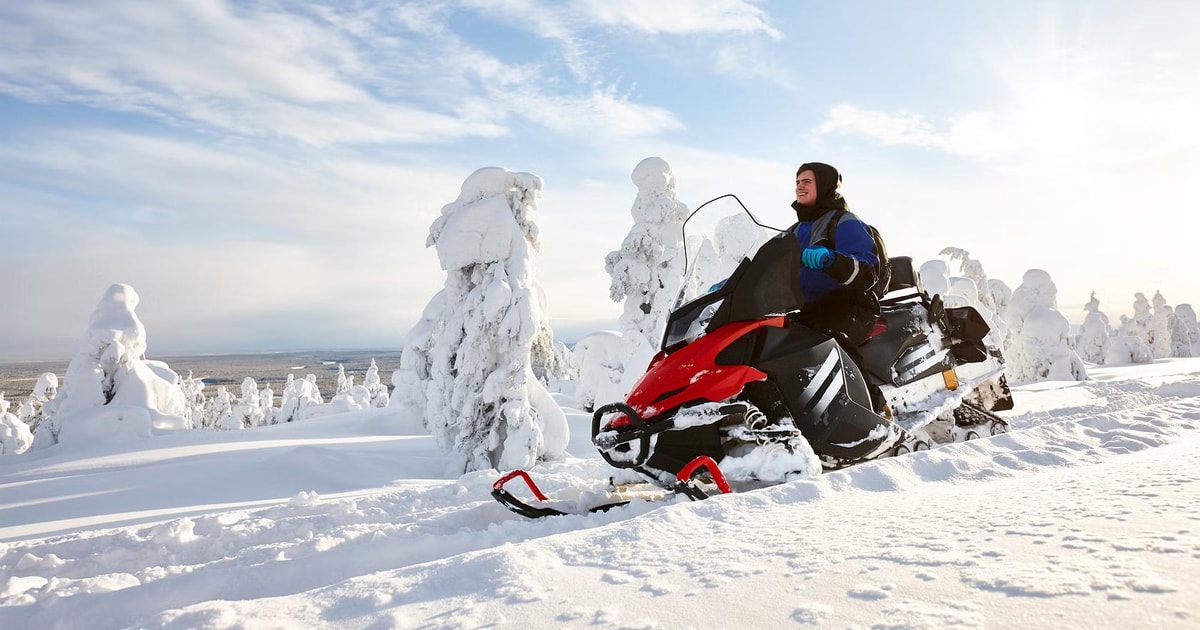 Rovaniemi: Guided Wilderness Snowmobile Ride | GetYourGuide