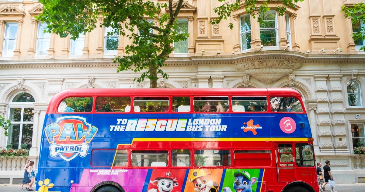 London: PAW Patrol Bus Tour with Afternoon Tea | GetYourGuide