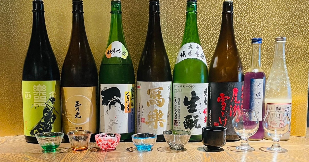 Casual Japanese sake tasting and snack experience, Kabukicho | GetYourGuide