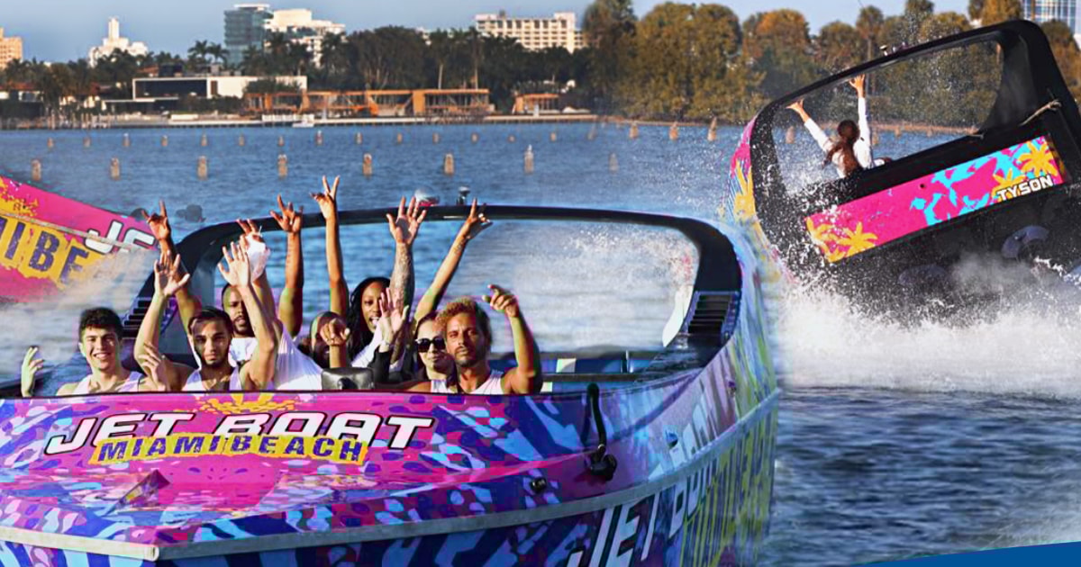 Paseo en lancha rápida 360° Experiencia emocionante JetBoat Miami Beach ...