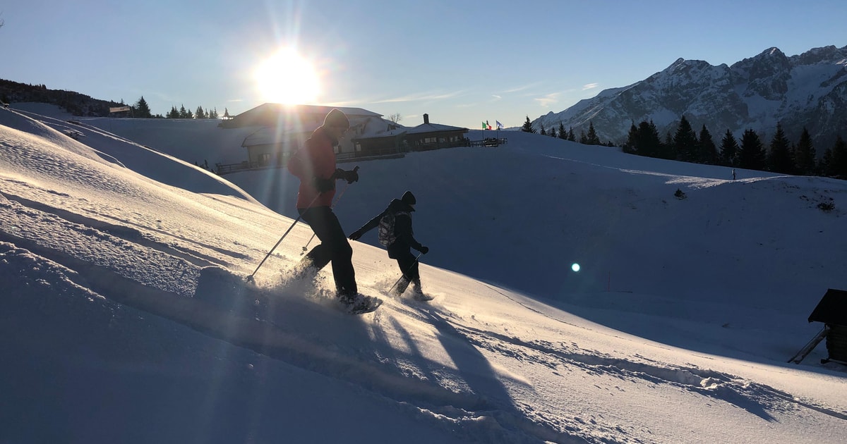 SNOWSHOES: high altitude snowshoeing in Paganella: Mount Canfedin ...