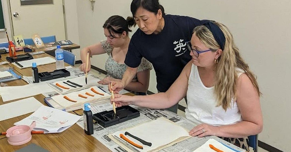 Tokyo: Calligraphy Class and Walking Tour | GetYourGuide