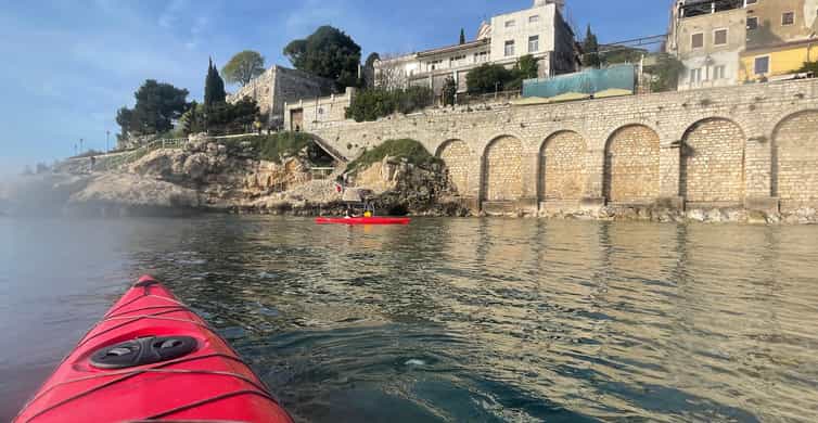 Rovinj: EXCURSIONES EN KAYAK, snorkel, saltos por acantilados, natación ...