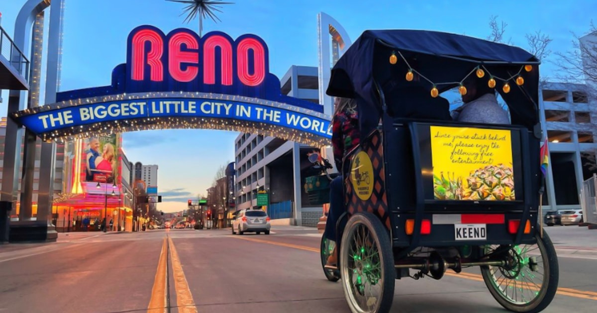 Reno: recorrido en bicitaxi por el centro de Reno | GetYourGuide