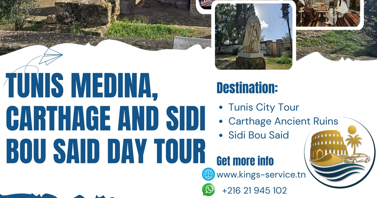 Tour privado VIP de un día a Cartago y Sidi Bou Said | GetYourGuide