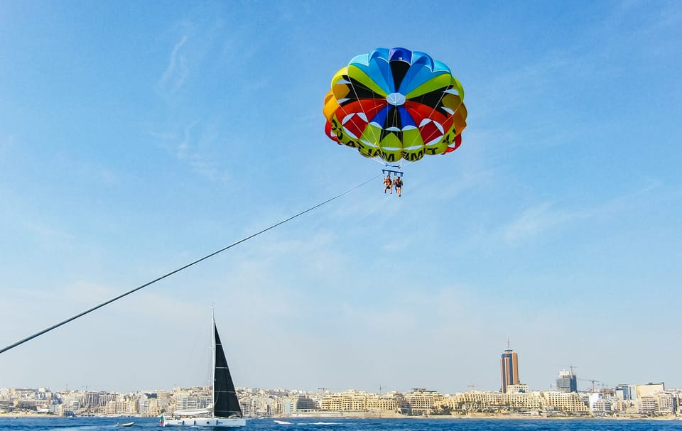 St. Julian's: Parasailing Flight with Photos and Videos | GetYourGuide