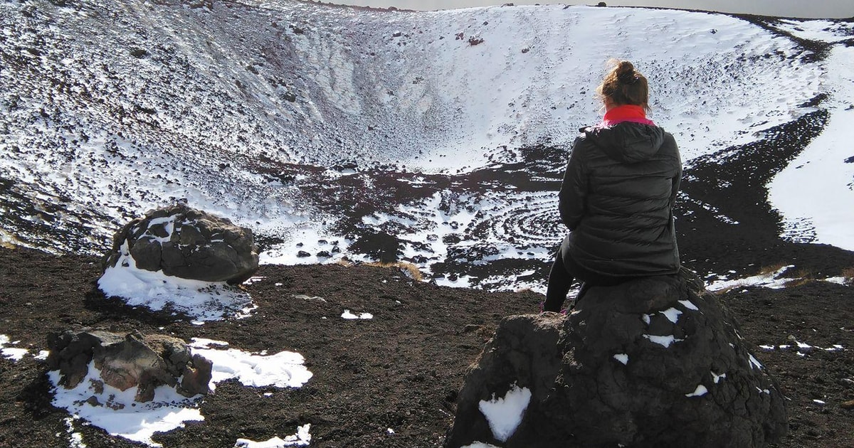 Catania: Mt Etna Winter Edition Half-Day Tour | GetYourGuide