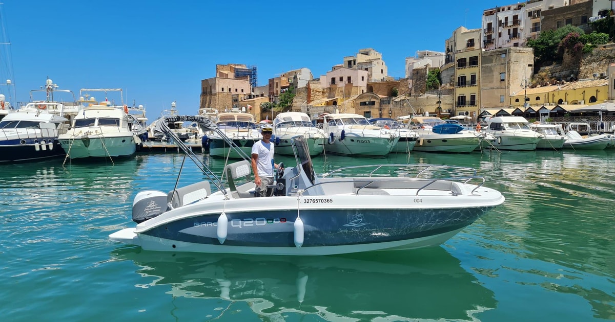 Rent a boat full day July2024 in Castellammaredelgolfo Q20 | GetYourGuide