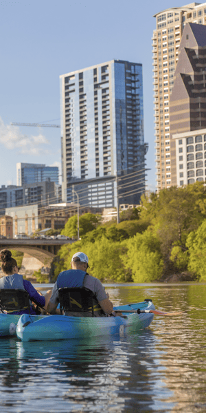 Austin: Kayaking Tour through Downtown to Barton Springs | GetYourGuide