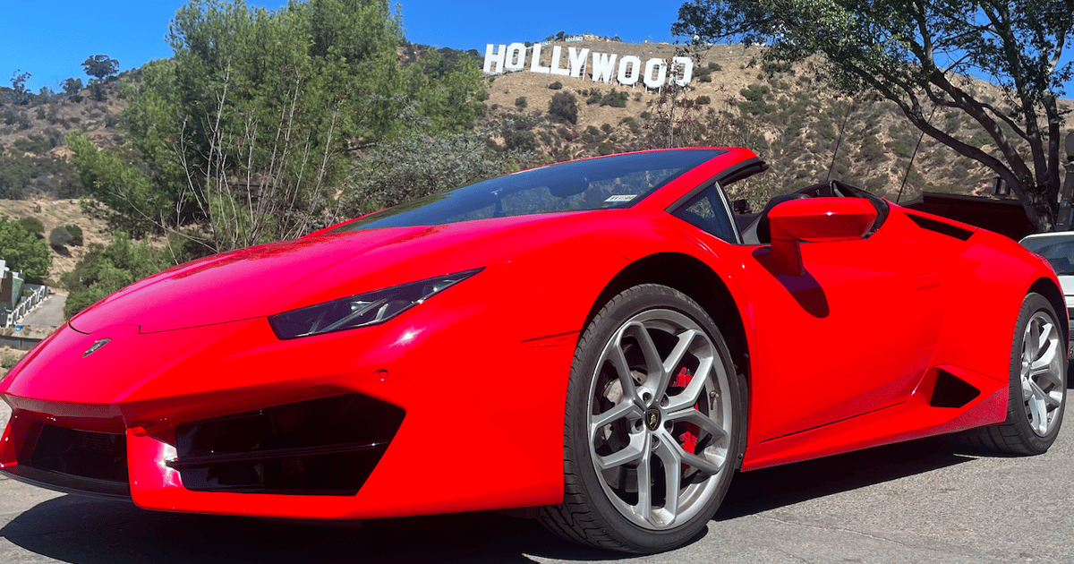 Hollywood Sign 50 Min Lamborghini driving tour | GetYourGuide