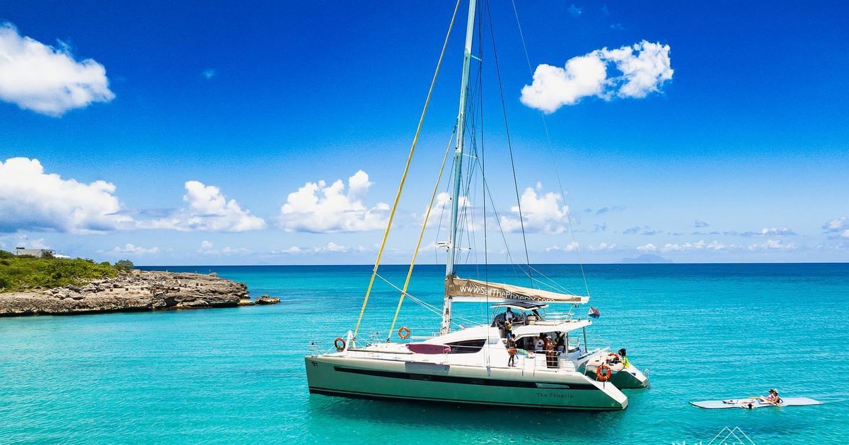 Sint Maarten: Luxury Catamaran Day Sail with Lunch & Drinks | GetYourGuide