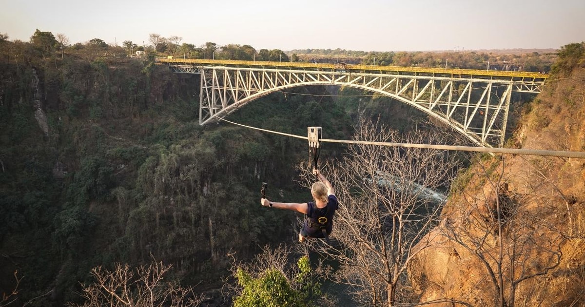 From Victoria Falls: Zip Line from the Victoria Falls Bridge | GetYourGuide