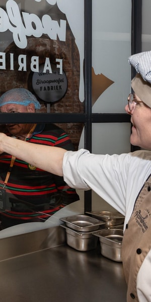 Gouda: Syrup Waffle Factory Ticket with a Waffle | GetYourGuide