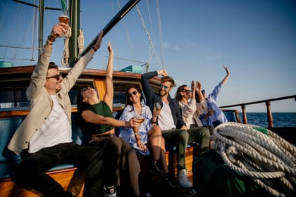 Live Music & Sunset Wooden Boat in Barcelona | GetYourGuide