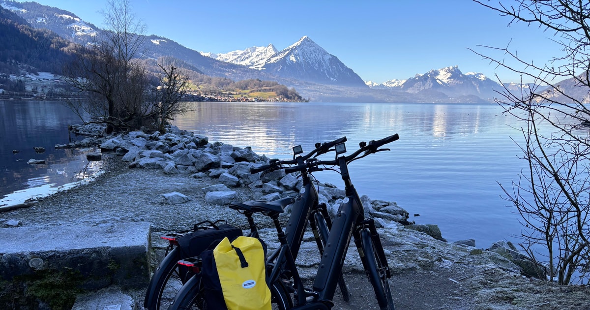 Interlaken Winter-E-Bike-Tour: Flüsse, Seen und Wälder | GetYourGuide