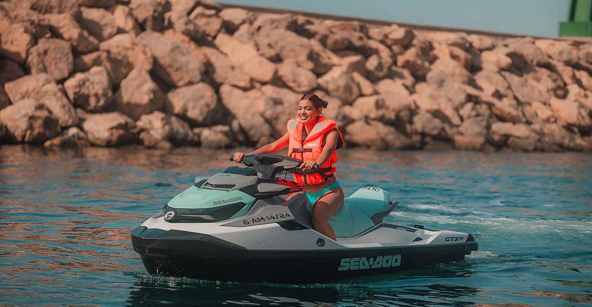 Fuengirola BEST Guided JET SKI Tour Seadoo GTX Pro 130 2024 | GetYourGuide