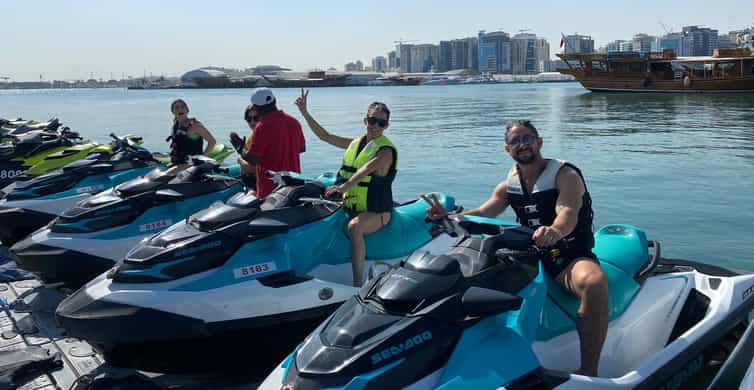 Doha: Self ride Jet-ski overlooking West bay Skyscrapers | GetYourGuide