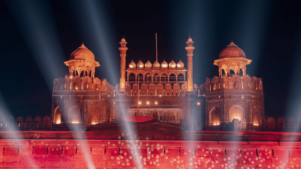 From Delhi: Red Fort Light & Sound Show with Guide | GetYourGuide