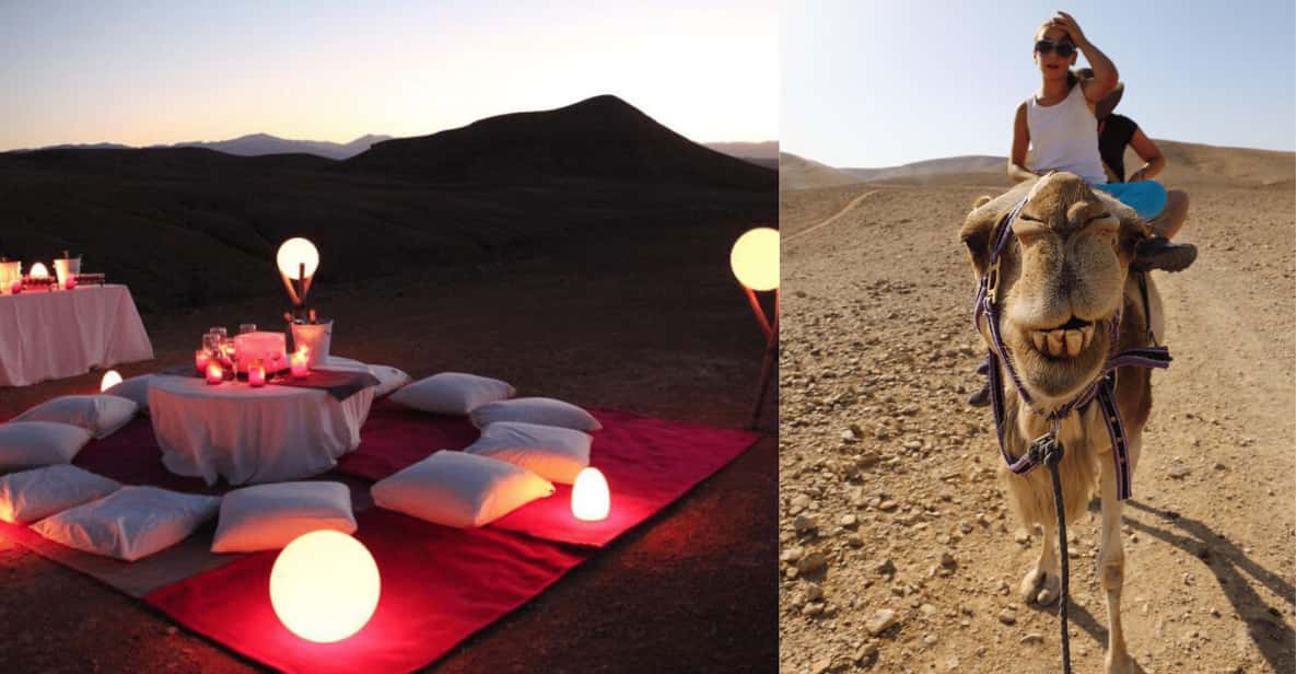 Marrakech : Désert d'Agafay, quad, balade à dos de chameau et dîner ...