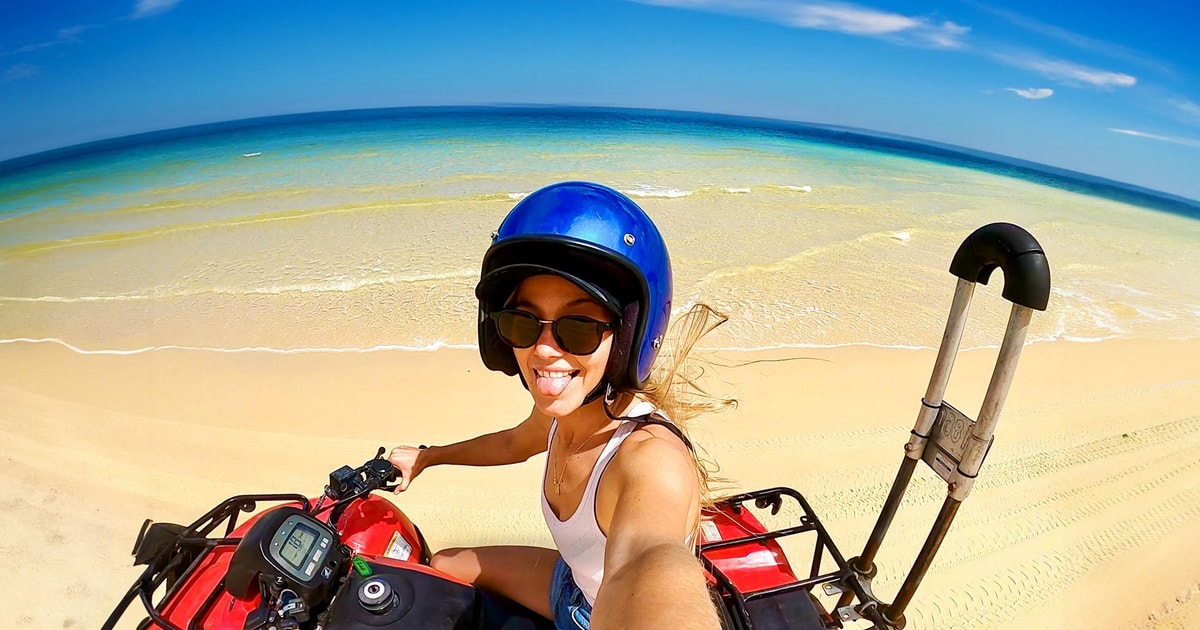 Moreton Island: Tangalooma Day Trip with ATV Quad Bike Tour | GetYourGuide