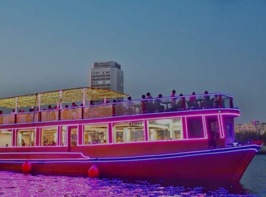 Dubai :Floating Restaurant Dinner Dhow Cruise | GetYourGuide