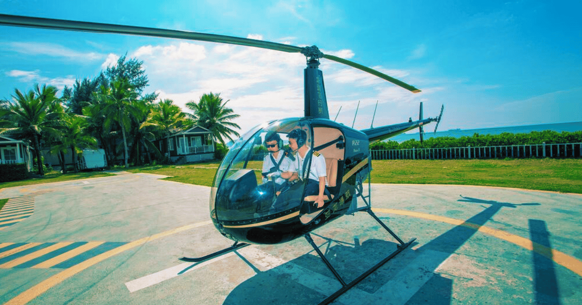 Sanya: Helicopter Tour over Haitang Bay with Atlantis Views | GetYourGuide